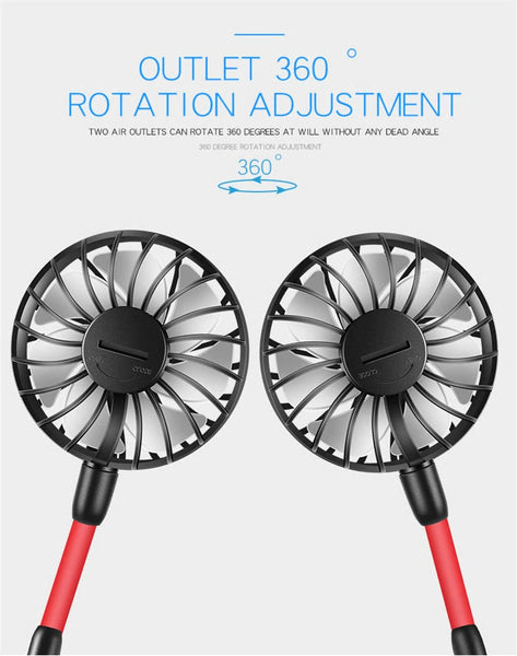 Ergonomic Rotational Neck Fan - Keep Cool Anywhere! | Tool Holster Store